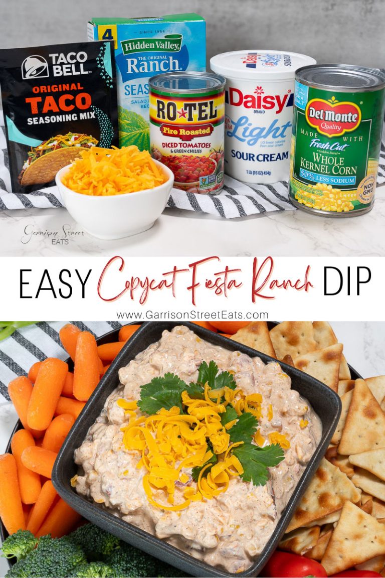Copycat Homemade Hidden Valley Fiesta Ranch Dip - Garrison Street Eats