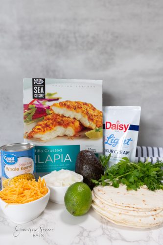 Fish Tacos with Frozen Costco Tortilla Tilapia - Garrison Street Eats