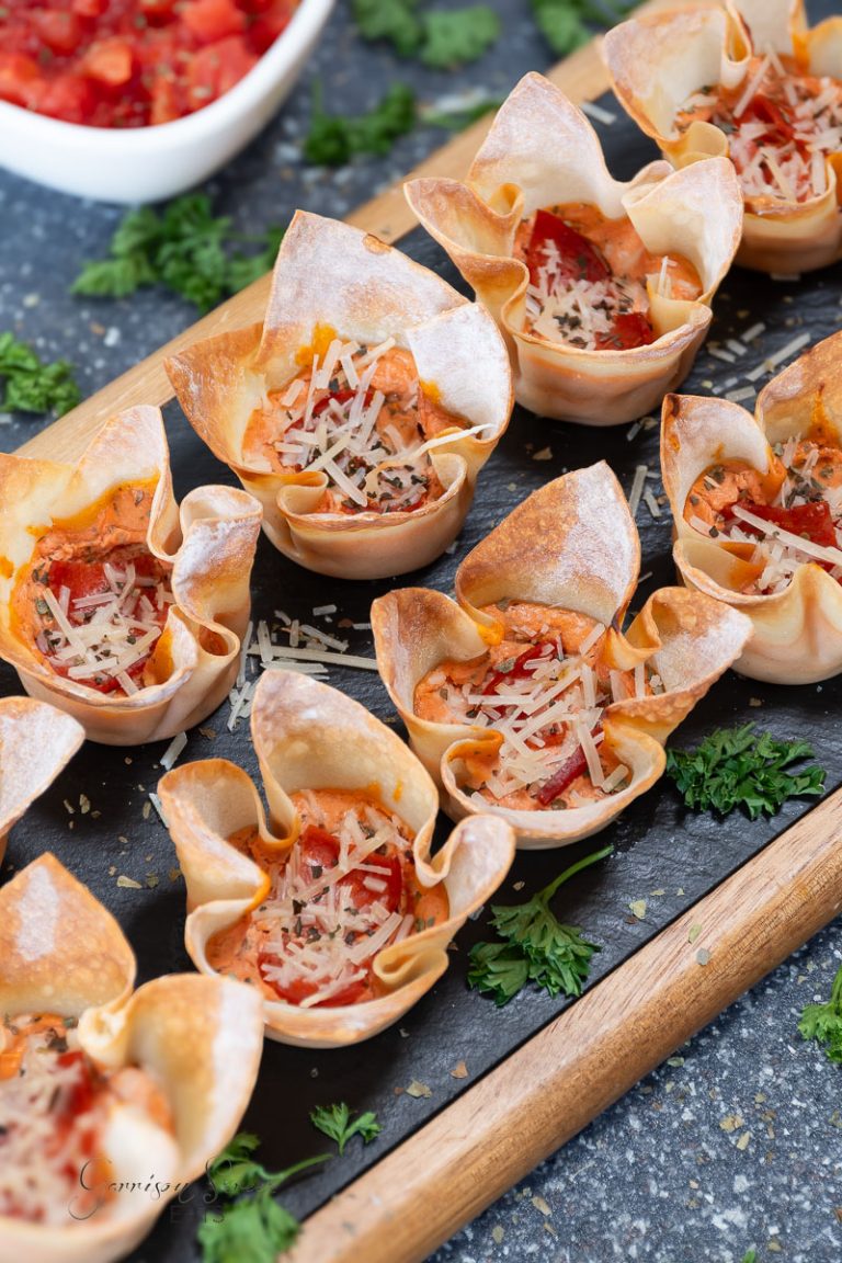 Easy Pepperoni Cheese Pizza Cup Appetizer Recipe - Garrison Street Eats