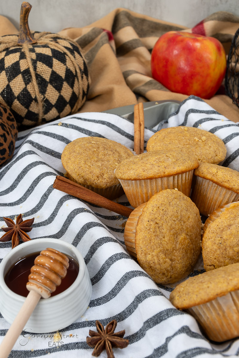 Pumpkin Spice Maple Cornbread Muffins with Jiffy - Garrison Street Eats