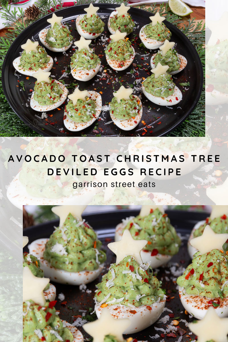 Avocado Toast Christmas Tree Deviled Eggs Recipe